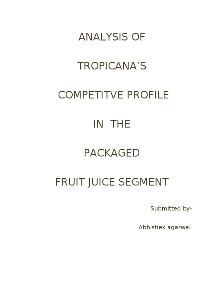 Pepsi Summer Training Project | PDF | Pepsi Co | Pepsi