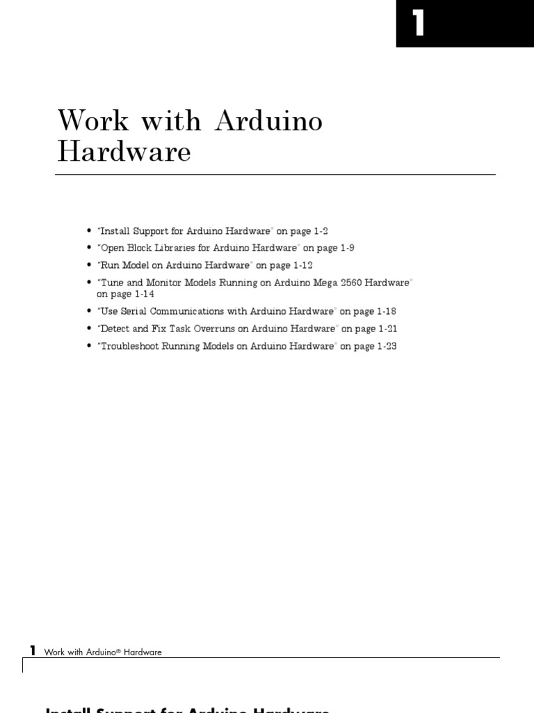 Working With Arduino Hardware | Download Free PDF | Installation (Computer Programs) | Arduino