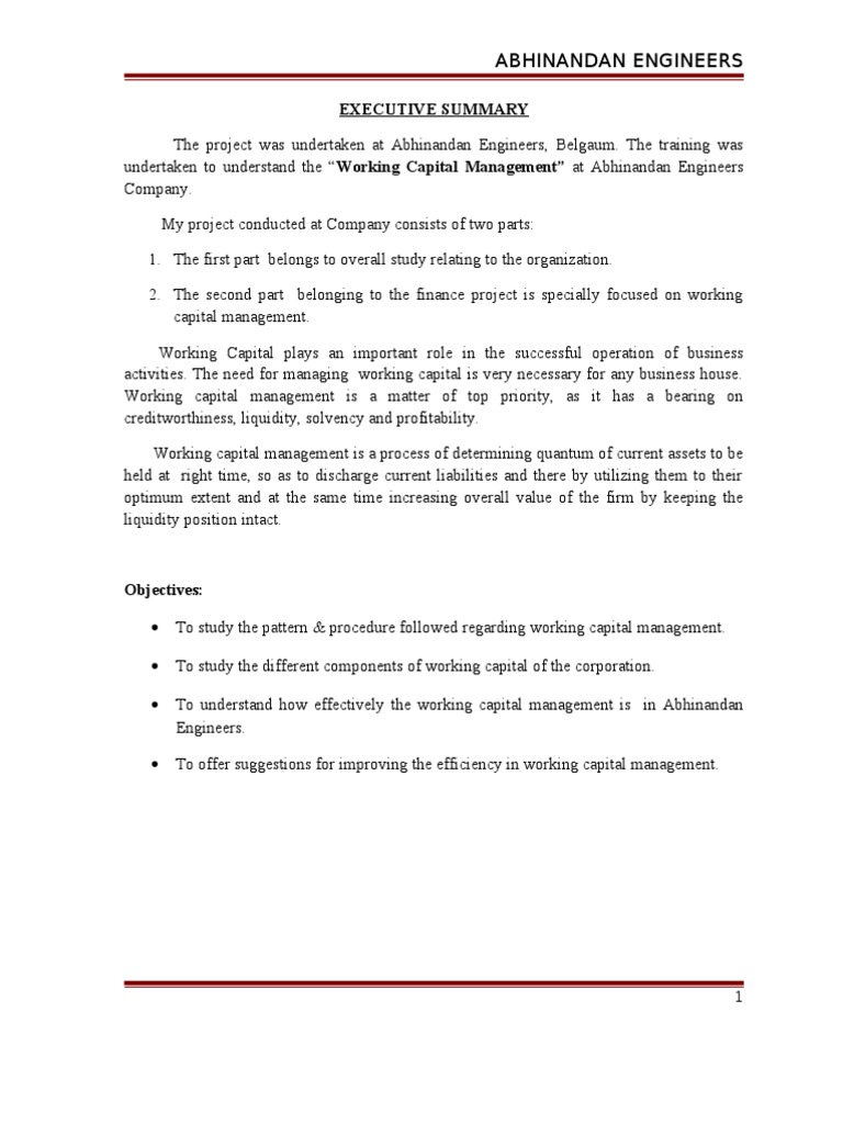 Working Capital Insights | PDF | Working Capital | Credit (Finance)