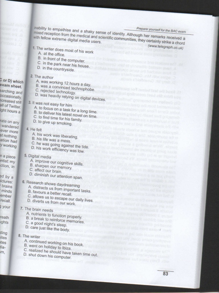 Carte Engleza Pregatire Bac Part.3 | PDF