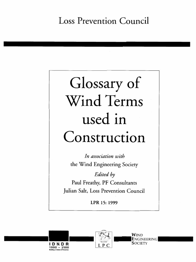 Glossary of Wind Terms Used in Construction | PDF | Wound | Tropical ...