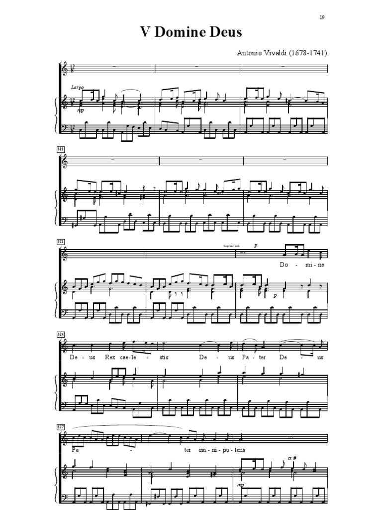05 Domine Deus Vivaldi | PDF
