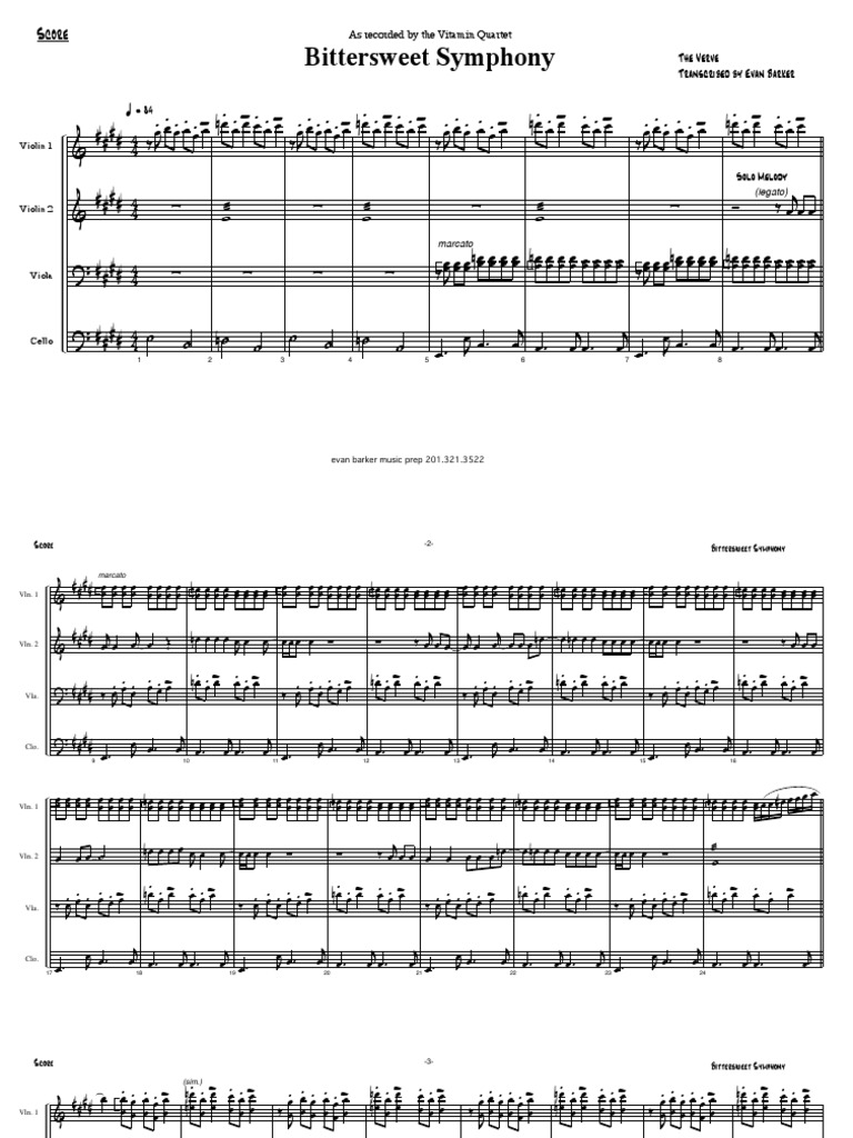BSS Score 1 | PDF | Ensemble de musique classique | Éléments de la musique