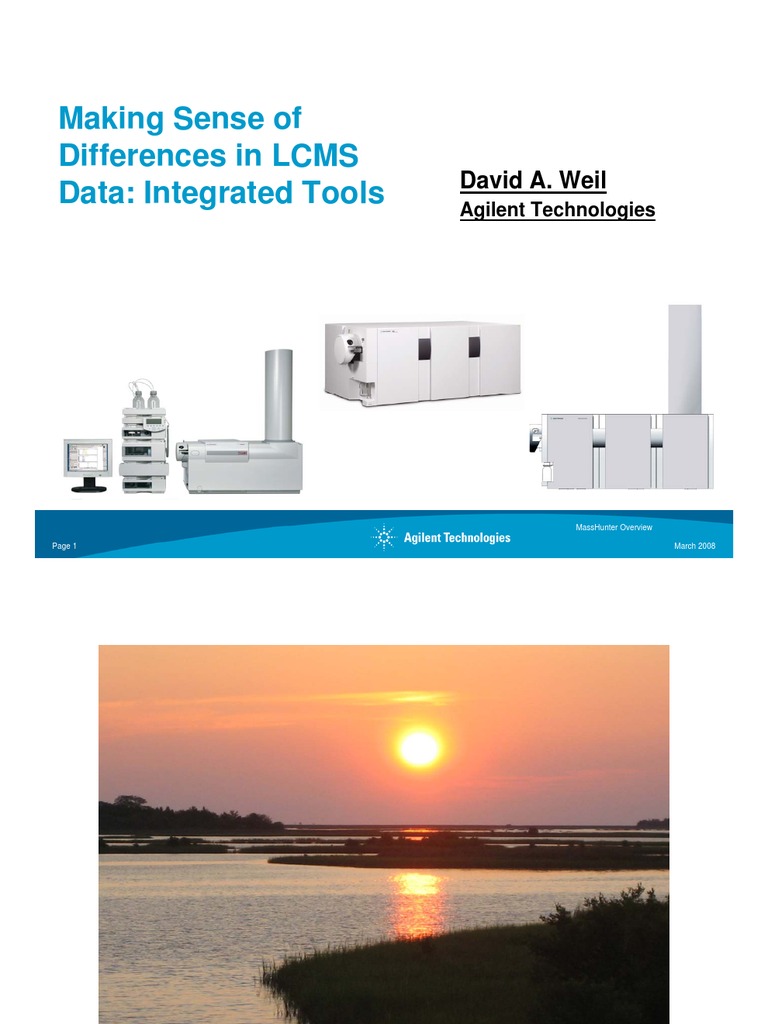 Making Sense of The LCMS Data Differences - David Weil | PDF | Mass ...