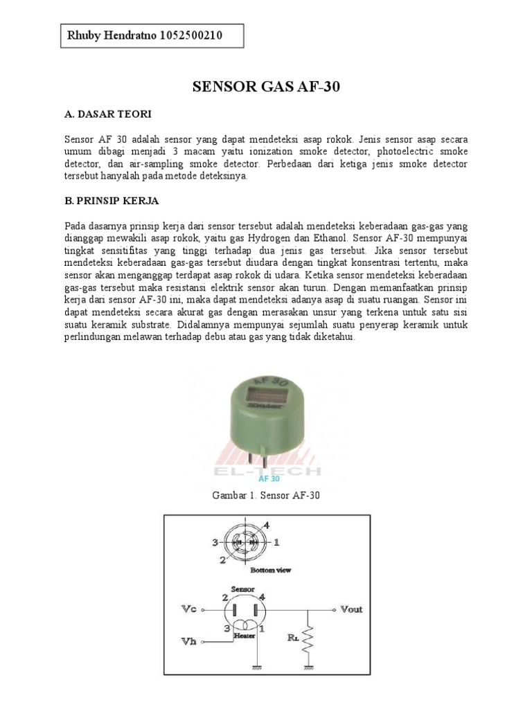 Sensor Gas AF-30 untuk Deteksi Asap | PDF