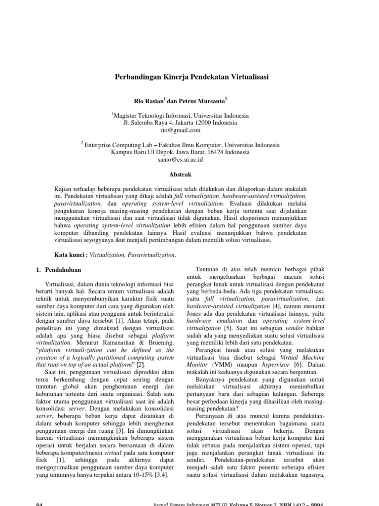 Contoh Paper | PDF | Bisnis | Teknologi & Rekayasa