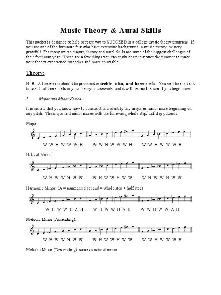Theory Prep Packet | PDF