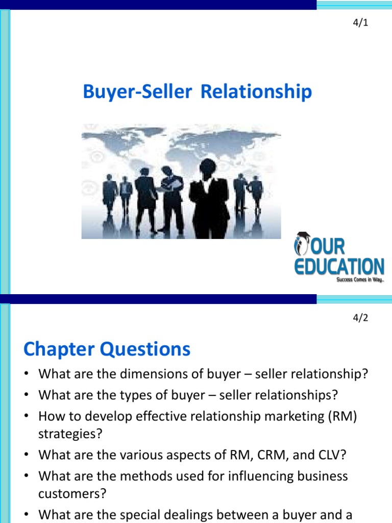 Types of Buyer-Seller Relationships | PDF | Sales | Customer ...