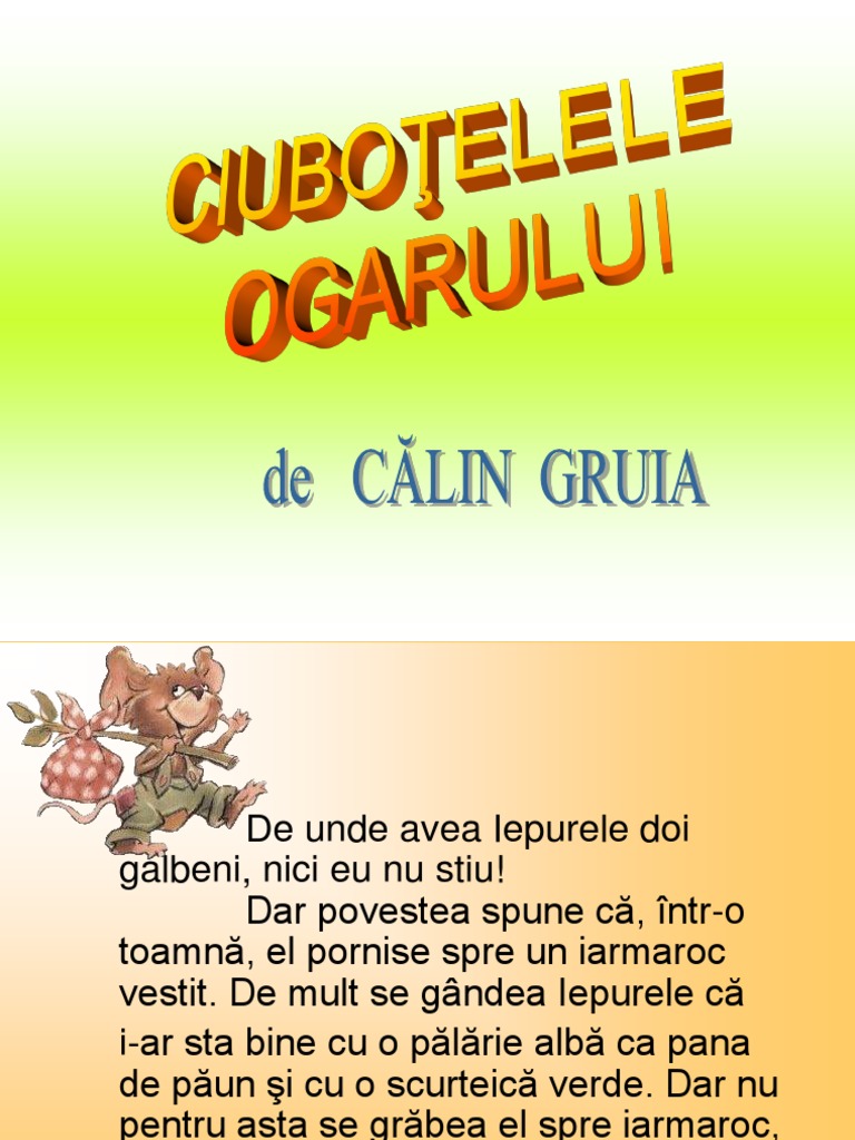 Ciubotelele Ogarului | PDF