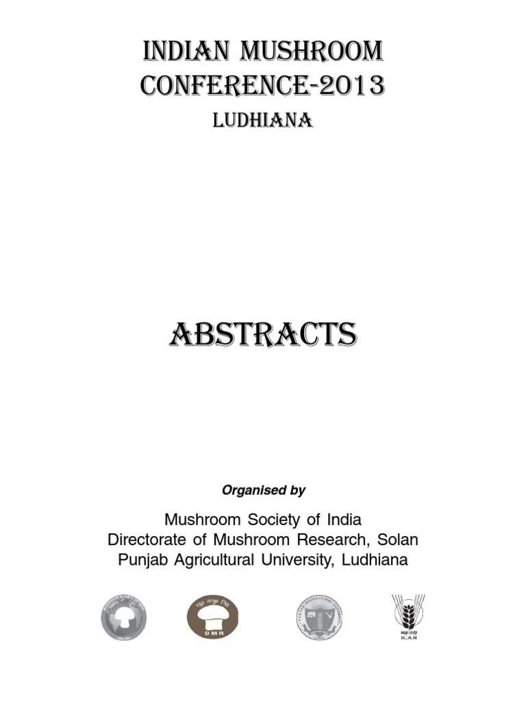 Abstracts Final 09-04-2013 | PDF | Doctor Of Philosophy | Mushroom
