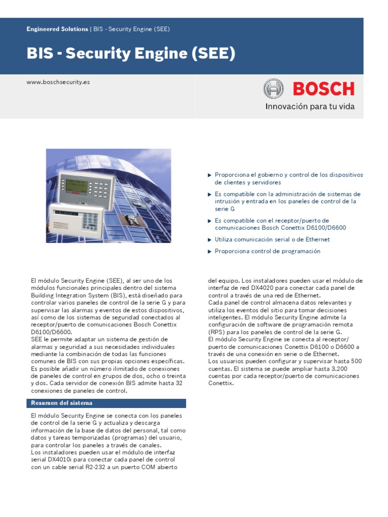 BIS - Security Engine (SEE) | PDF | Usuario (informática) | Servidor ...