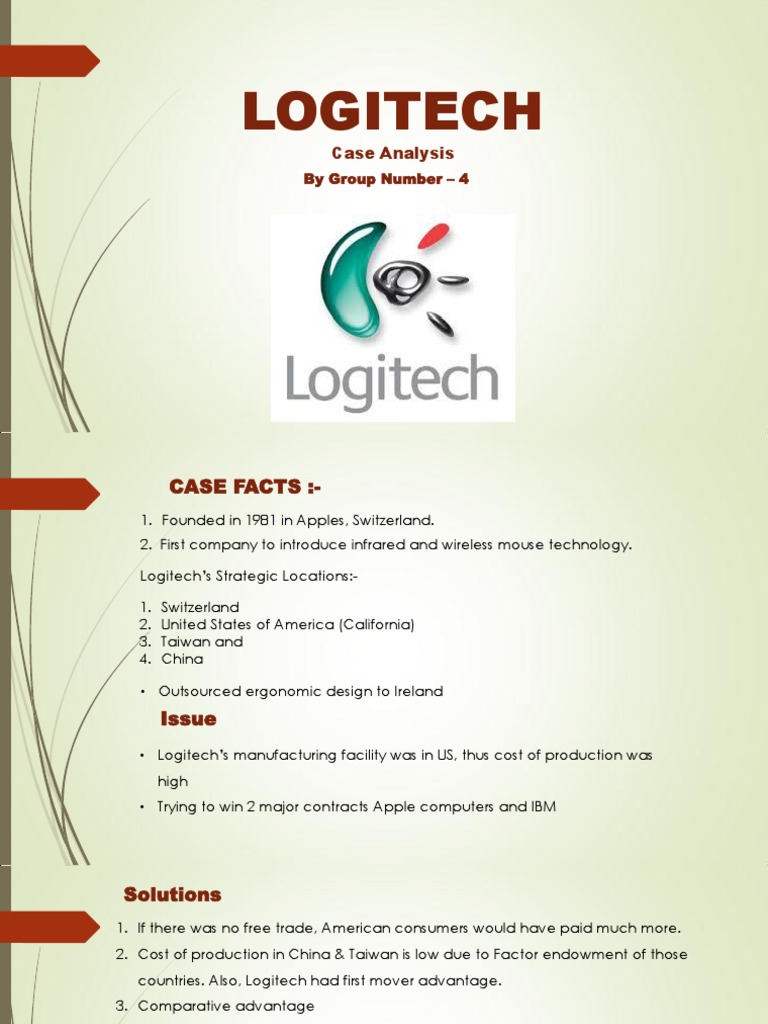 IB Case Study - Logitech | PDF
