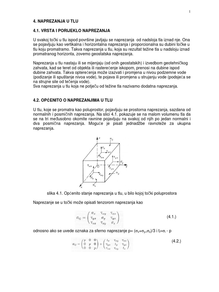 03 Predav 3 - Naponi U Tlu 1001 | PDF