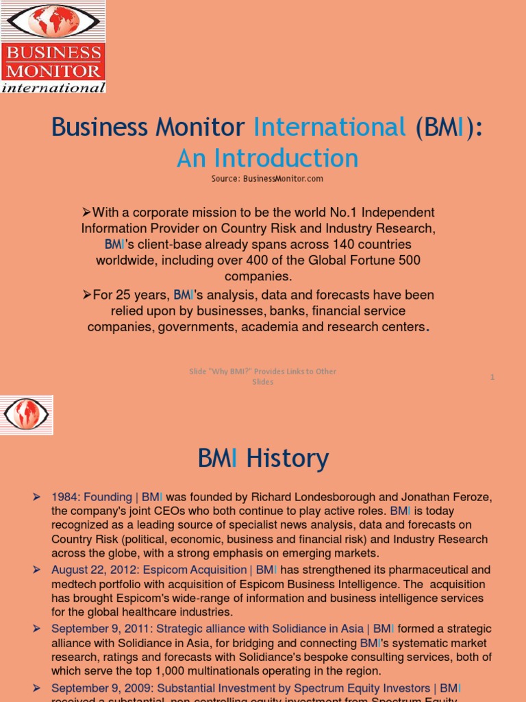 Business Monitor International: An Introduction | Download Free PDF ...