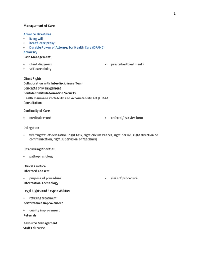 NCLEX Categories Study Guide | PDF | National Council Licensure ...