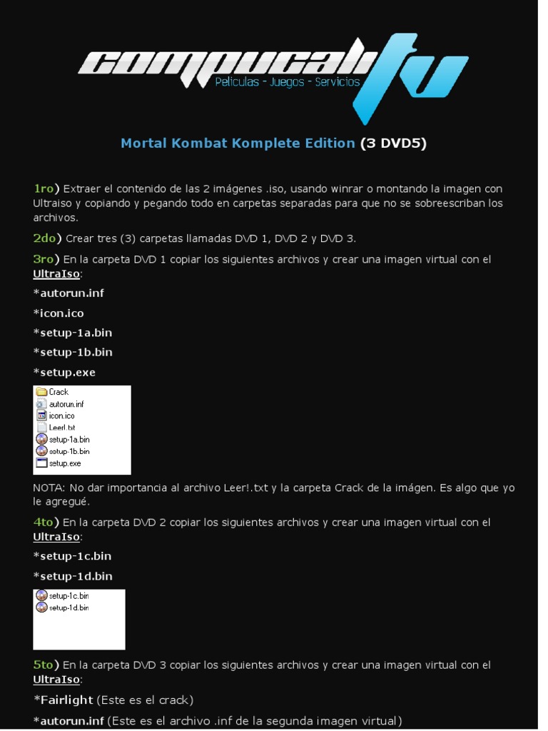 TUTORIAL Mortal Kombat Komplete Edition 3DVD5 | PDF