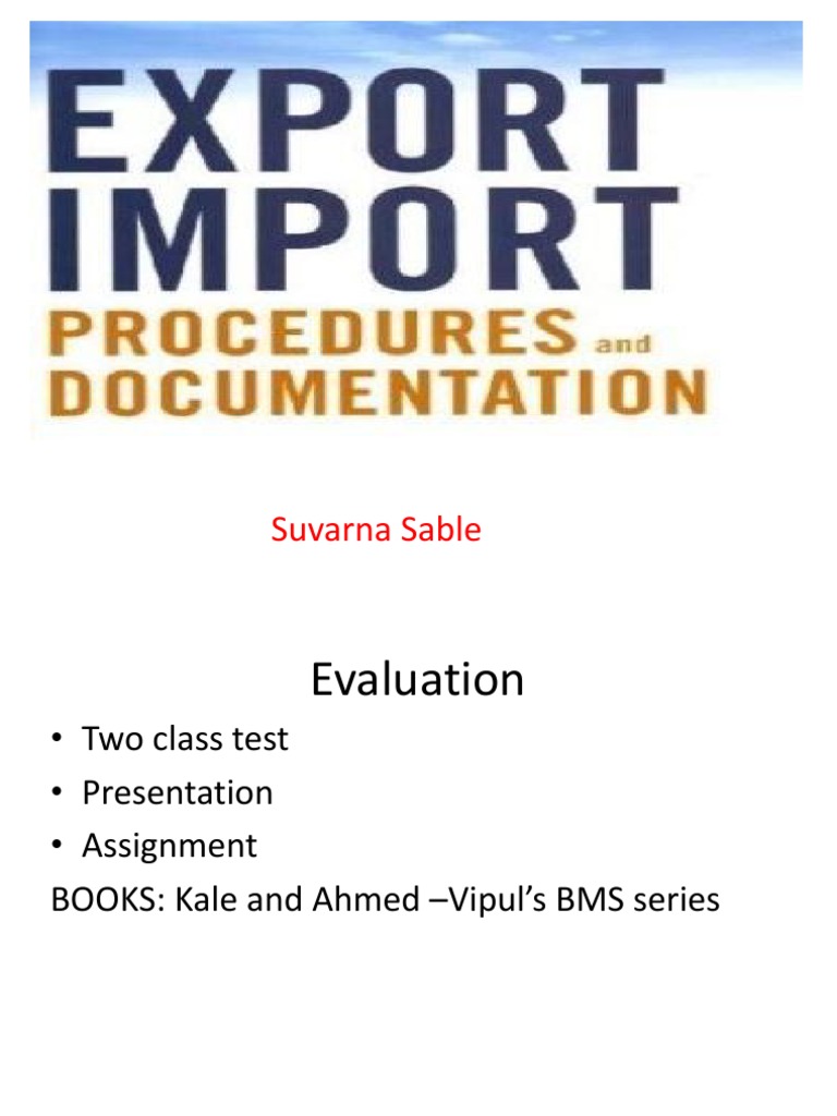 Export Import Procedures & Documents........... | PDF | Iso 9000 | Audit