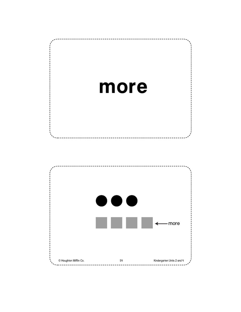 © Houghton Mifflin Co. 54 Kindergarten Units 2 and 4 | PDF