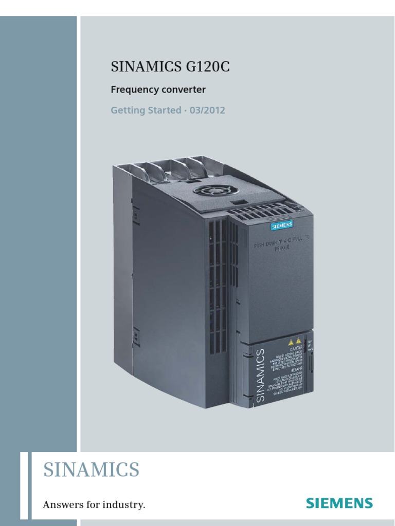 Siemens Sinamics G120C Getting Started | Parameter (Computer ... Siemens Sinamics G120C Getting Started | Parameter (Computer ...
