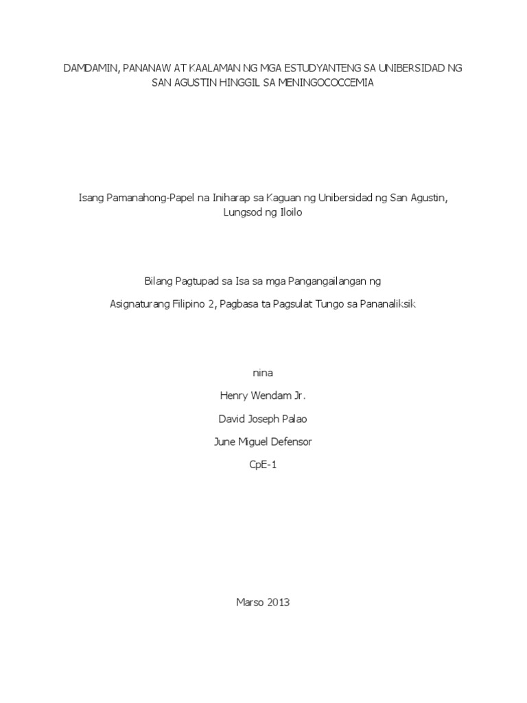 Research (Filipino) | PDF