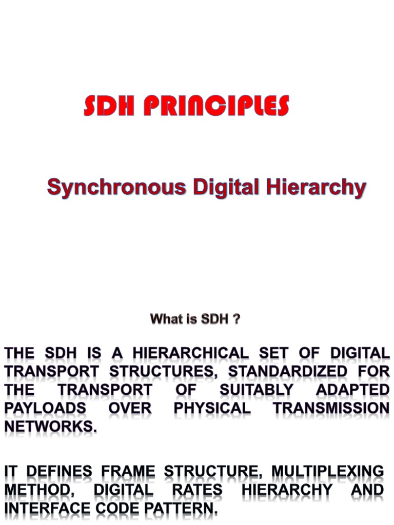 SDH | PDF | Physical Layer Protocols | Electronics