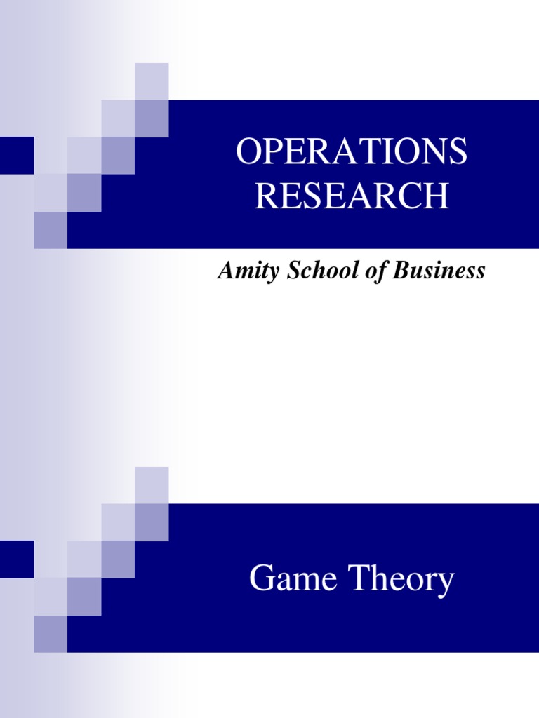 Game Theory | PDF | Game Theory | Applied Mathematics