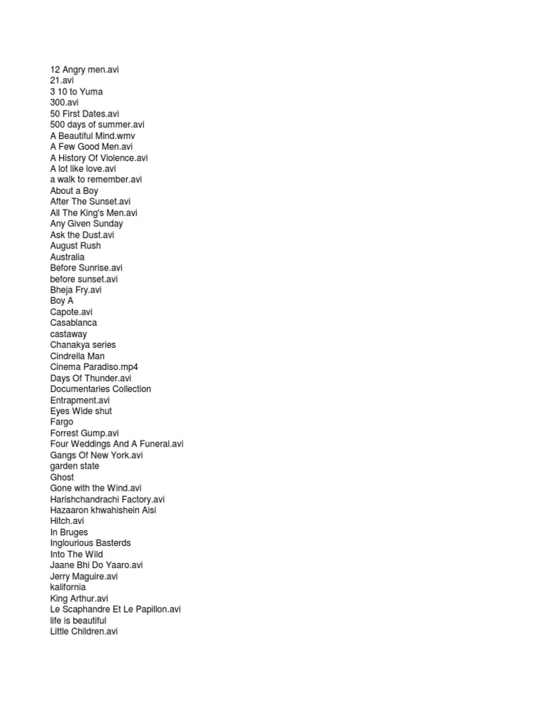 My Movies List | PDF