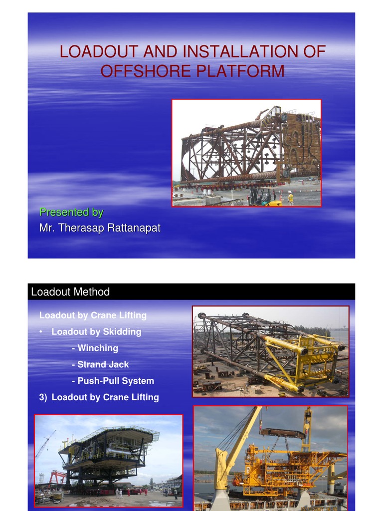 05 Loadout of Offshore Platform | PDF | Drilling Rig | Crane (Machine)
