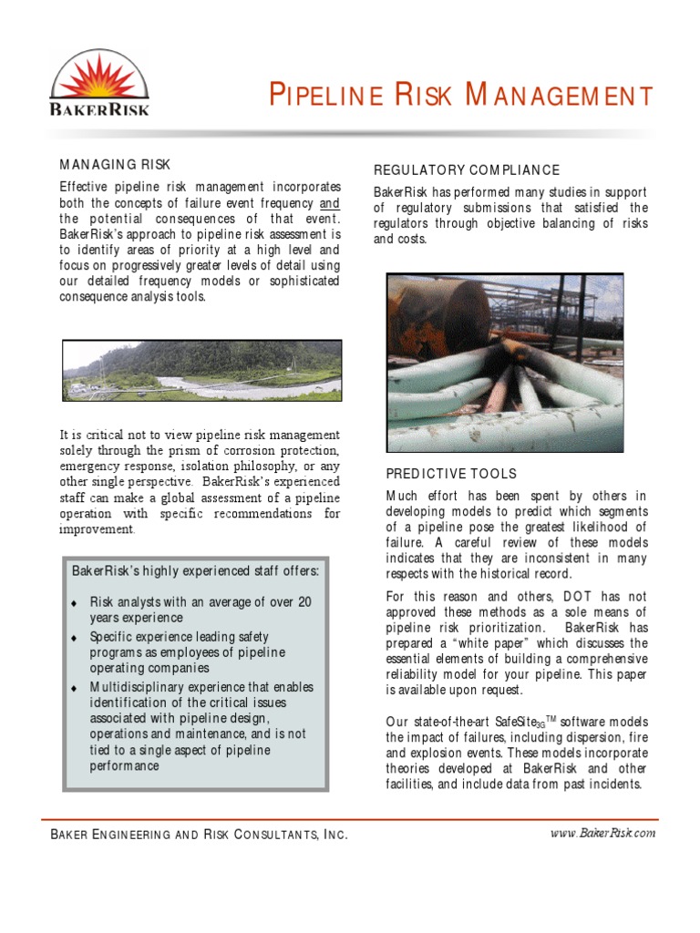Pipeline Risk Management | Download Free PDF | Risk Management ...