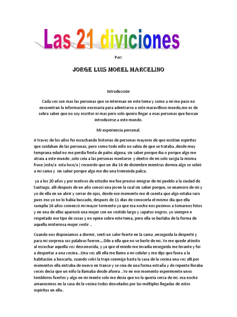 Las 21 Diviciones | PDF | Miguel (Arcángel) | Santo