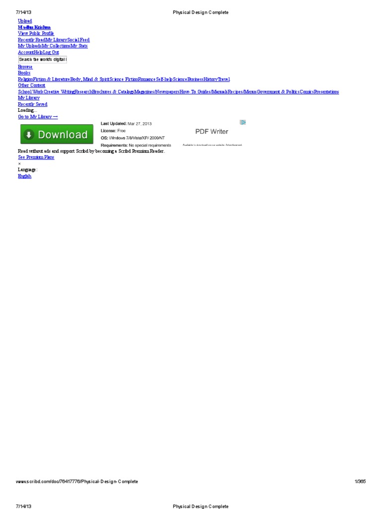 Physical Design Completion Guide | PDF | Electrical Engineering ...