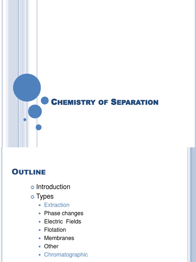 Lec06.Chem Separation | PDF | Distillation | Osmosis