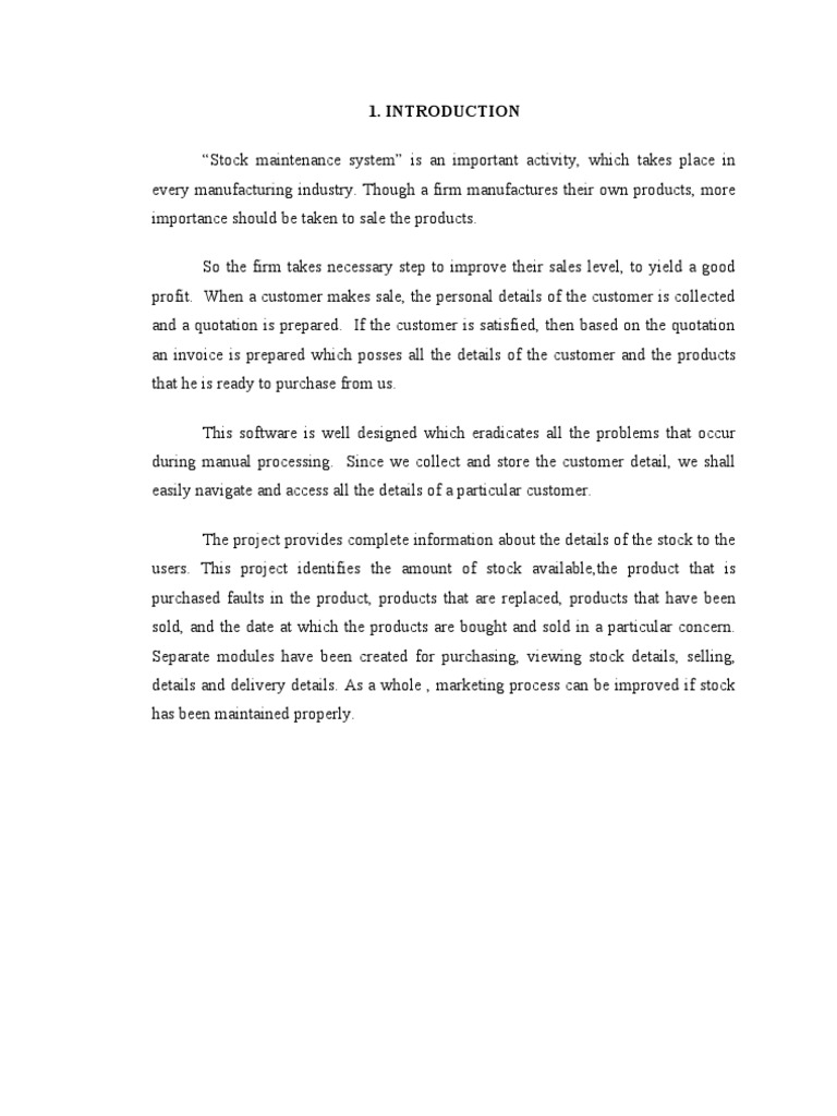 Stock Maintenance System | PDF | Component Object Model | Systems Design