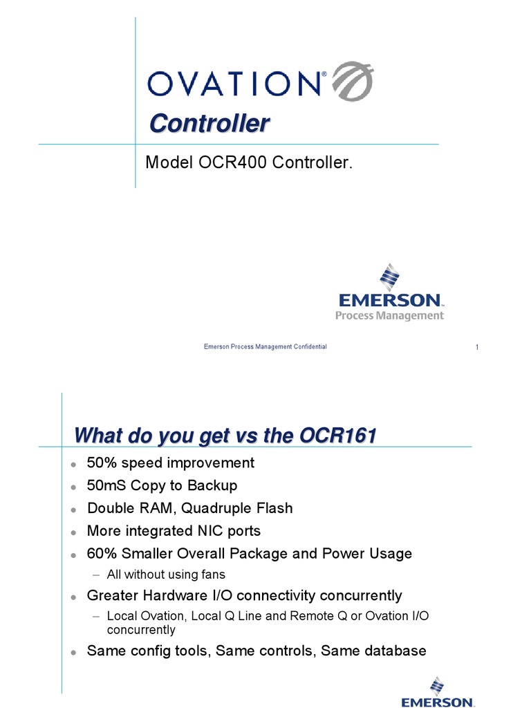 Ovation Controller OCR 400 | PDF