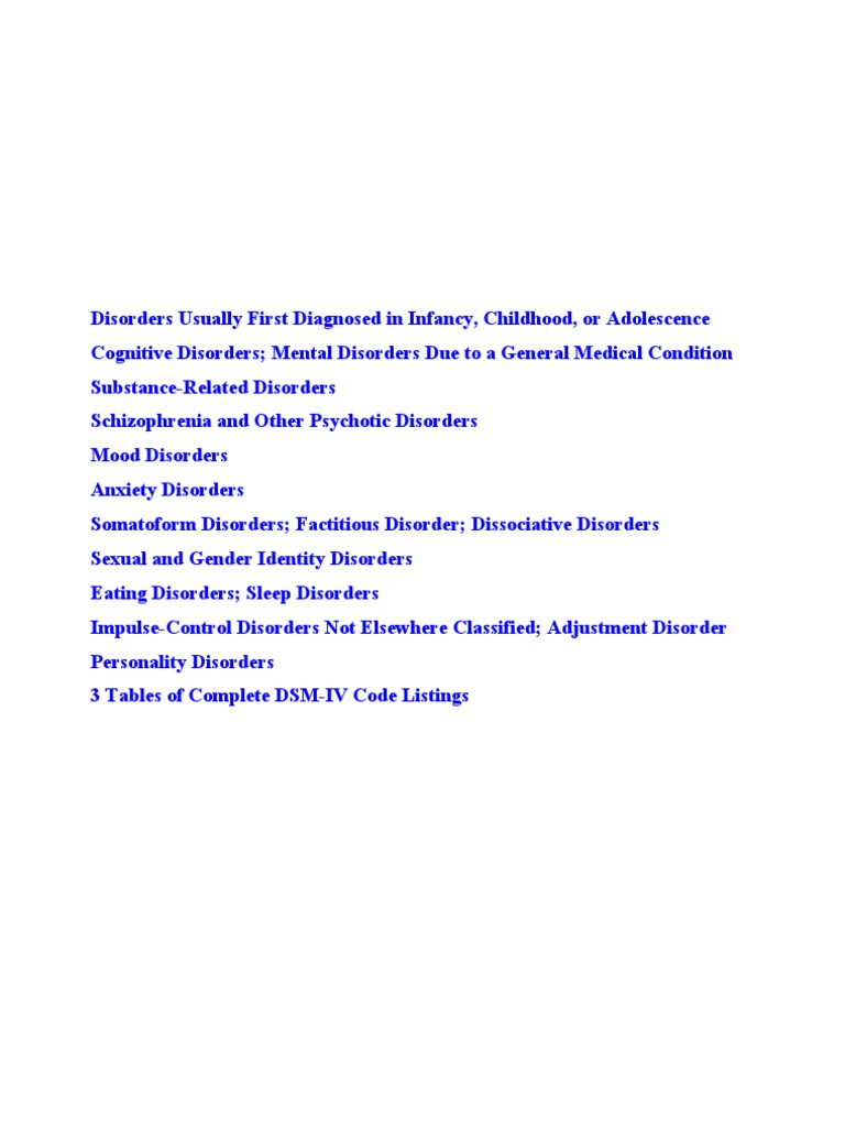 DSM Iv | PDF