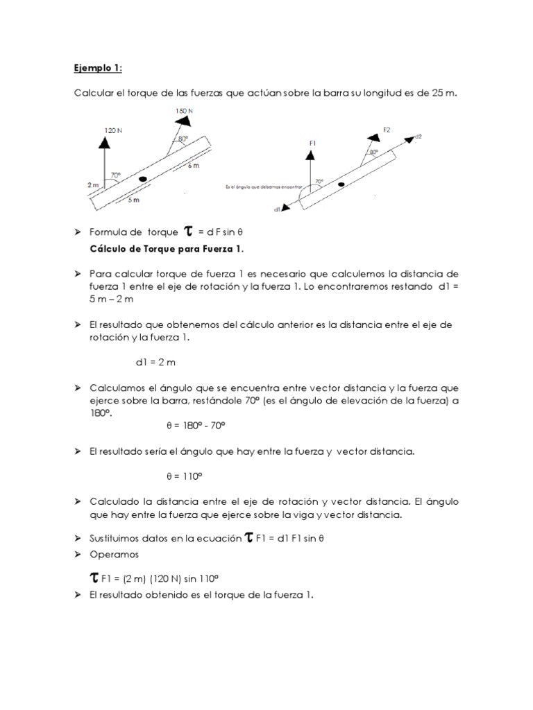 Ejemplos de Torque