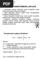 Tabel Transformasi Laplace | PDF