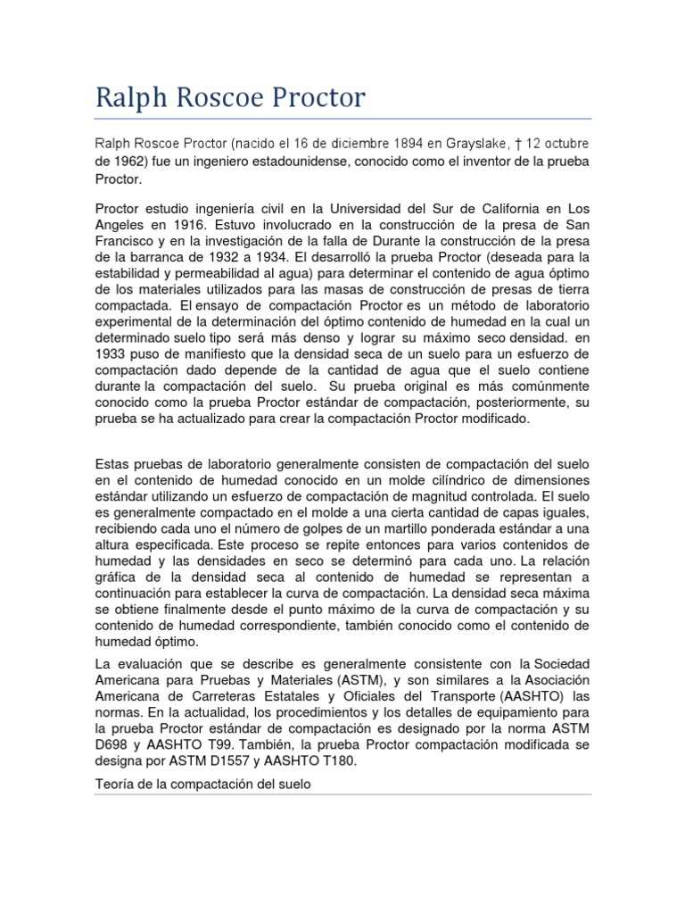 Ralph Roscoe Proctor | PDF | Densidad | Naturaleza