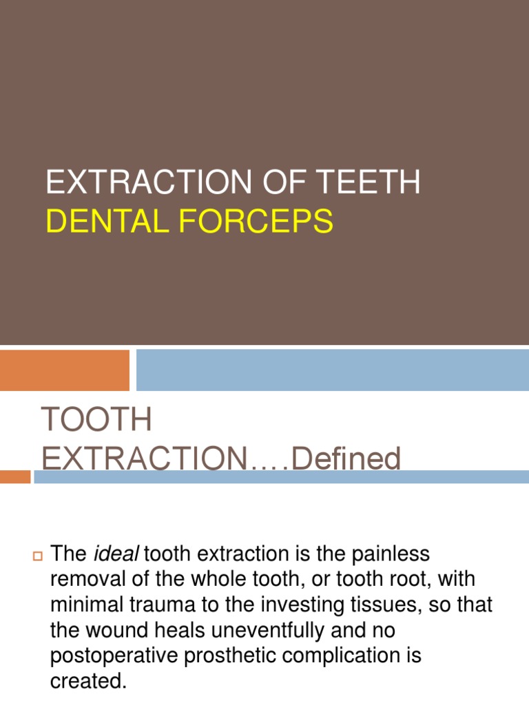 Exodontics: Principles of Tooth Extraction | PDF | Tooth | Health Care