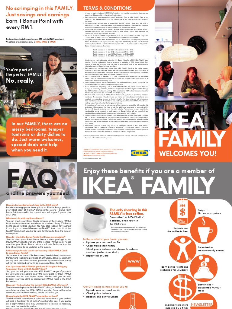 Ikea Family Welcome Pamphlet en | PDF