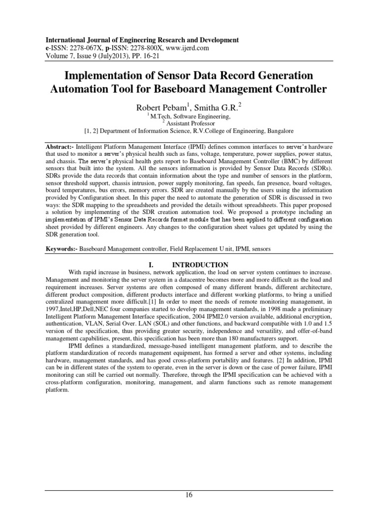 International Journal of Engineering Research and Development (IJERD) | PDF | Electronic ...