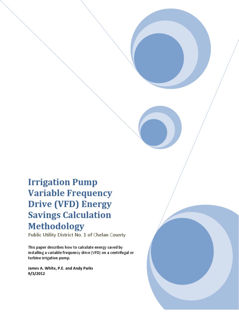 Pump VFD Energy Savings Calculations Methodology | PDF | Horsepower | Pump