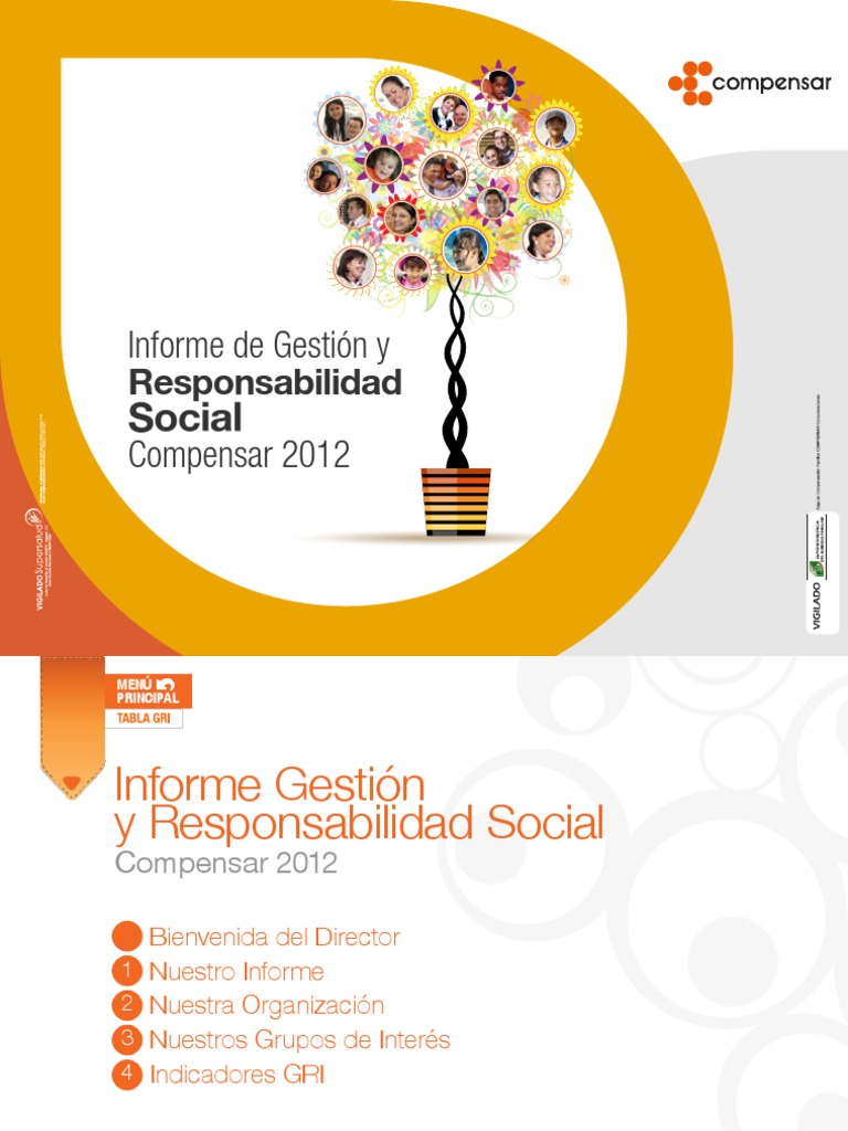 Informe de Gestión y Responsabilidad Social Compensar 2012 | PDF | Bogotá | Colombia