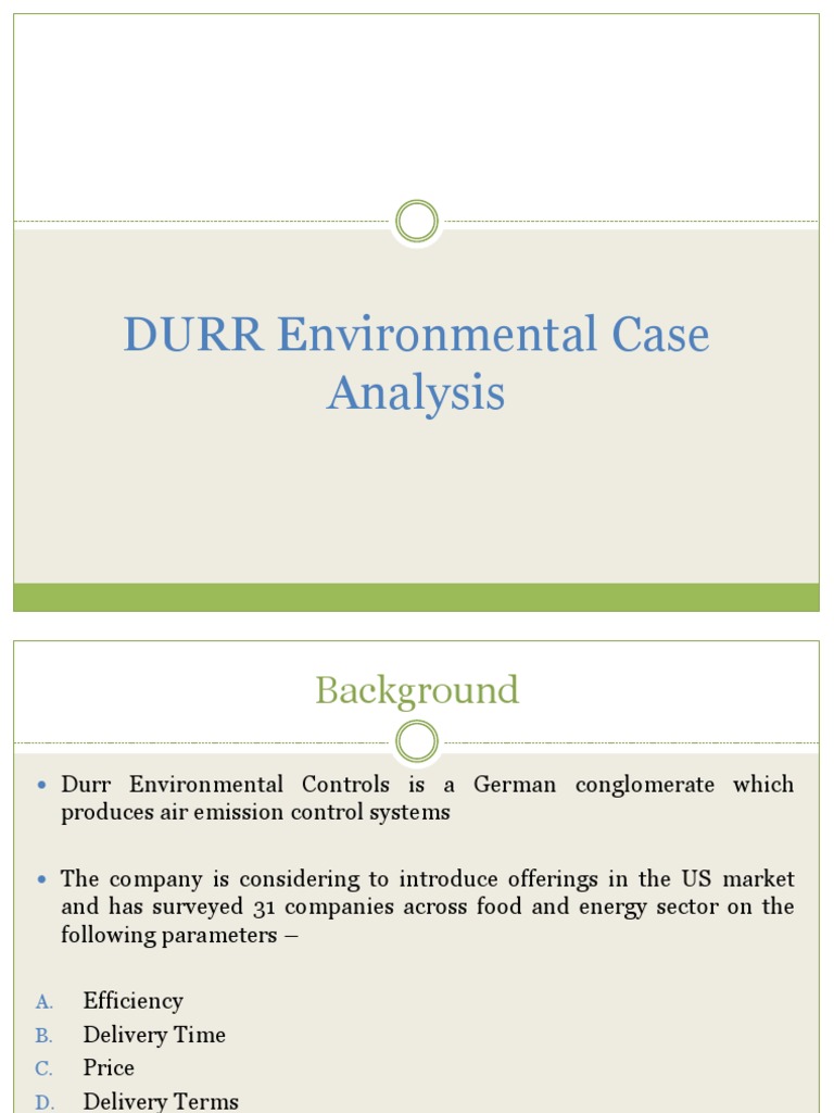 DURR Environmental Case Analysis | PDF | Economic Growth | Economics