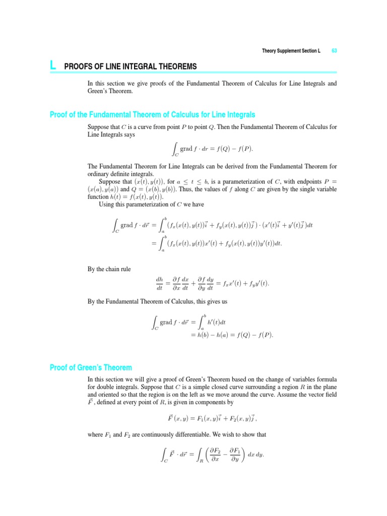 Greens Theorem Proof | PDF | Integral | Calculus