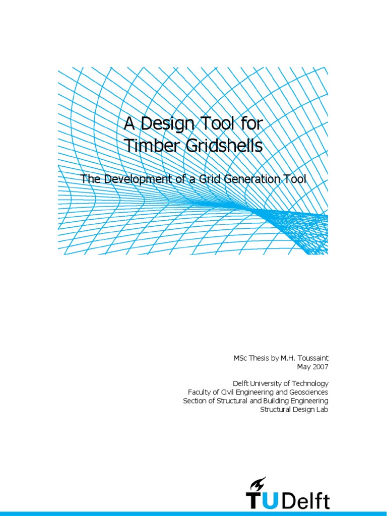 A Design Tool For Timber Gridshell | PDF | Dome | Truss