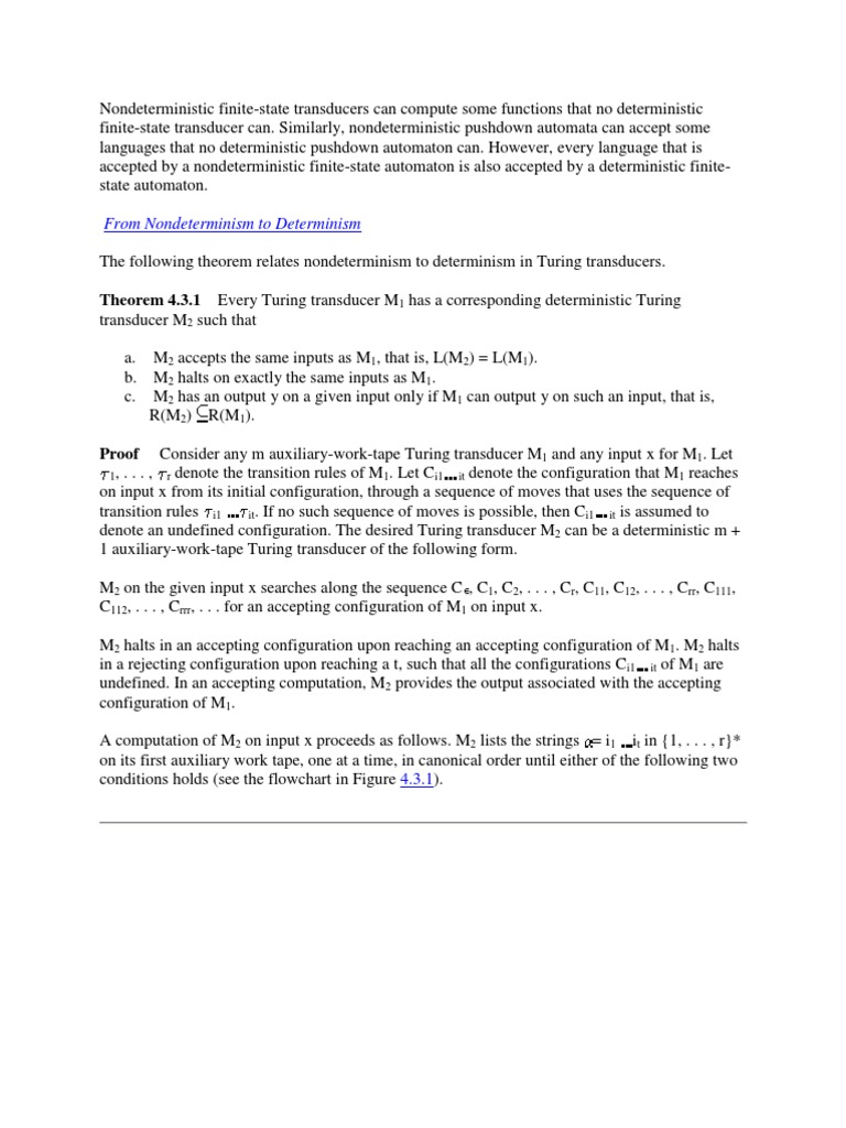 Nondeterminism to Determinism Relation | PDF | Algorithms | Logic