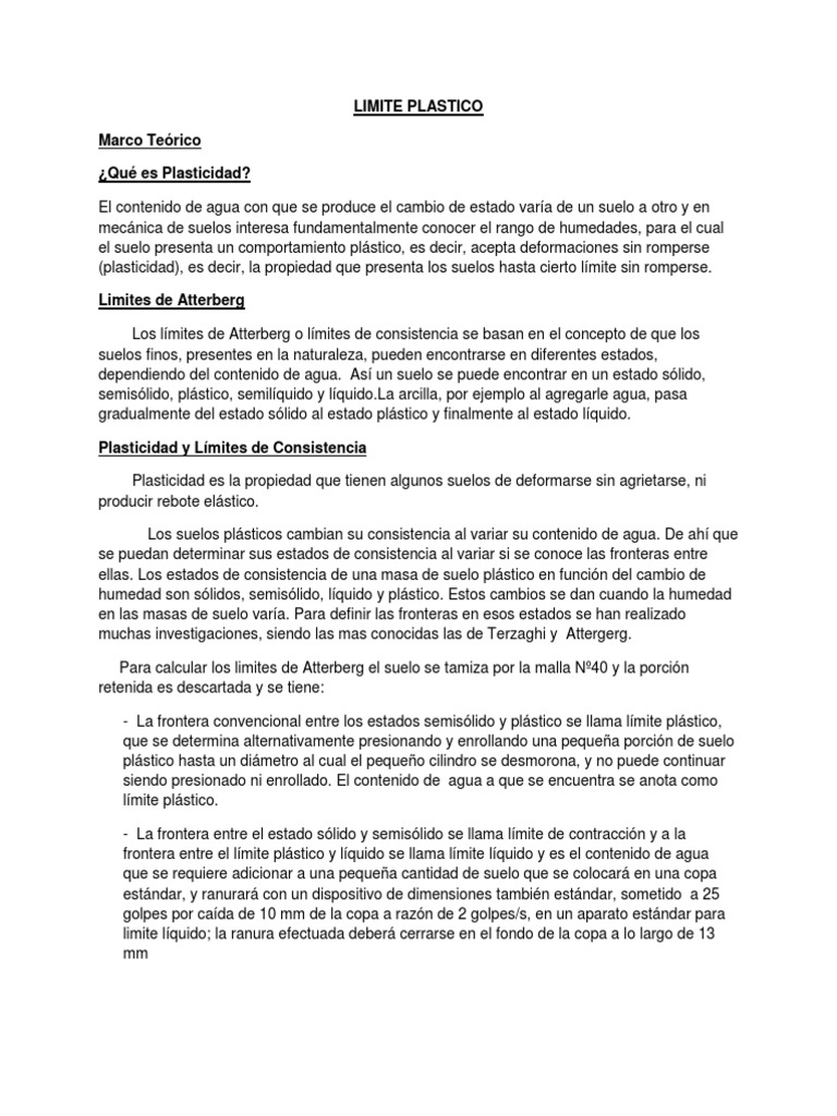 Limite Plastico | PDF