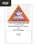 CCTV Maintenance Contract | PDF