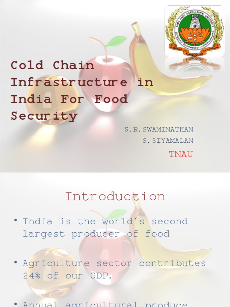 Cold Chain Infrastructure In Indias Pdf Refrigeration Economies